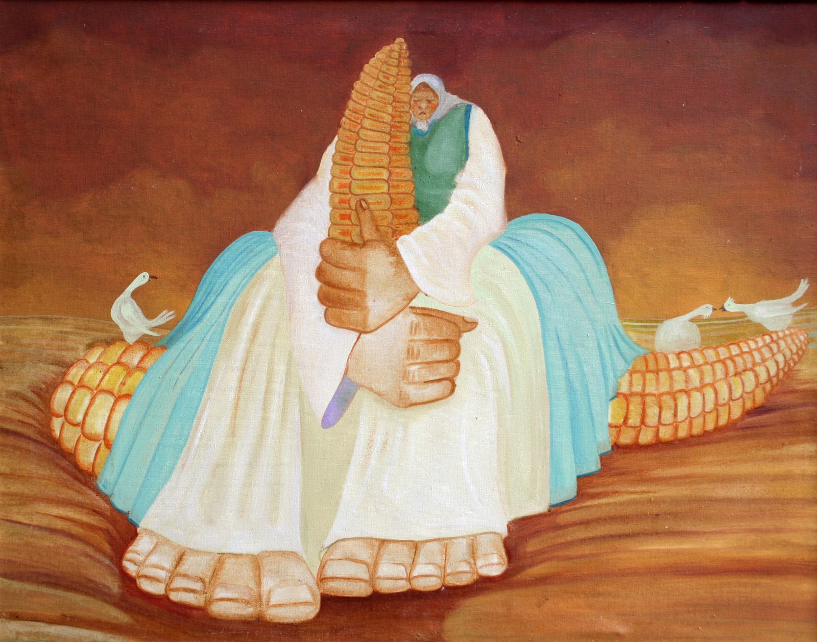 Martin Jonaš - Martin Jonas, Moja Kovačica, 48x68, 1969. god..JPG | Insitné umenie Kovačica